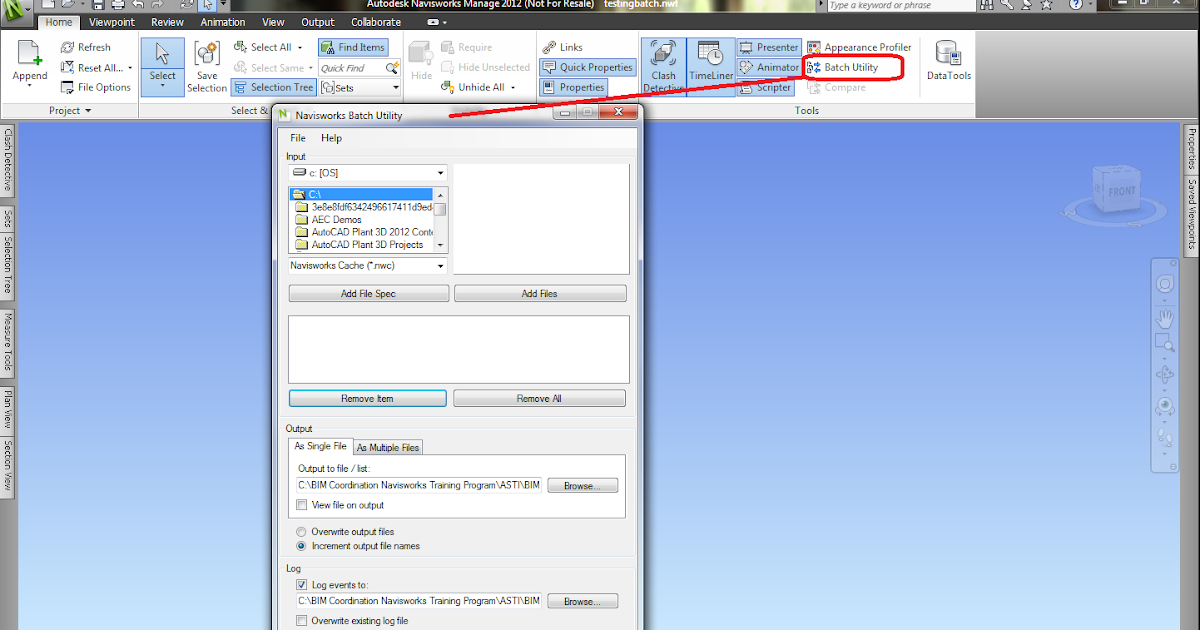 Applied Software Blog Navisworks Batch Utility