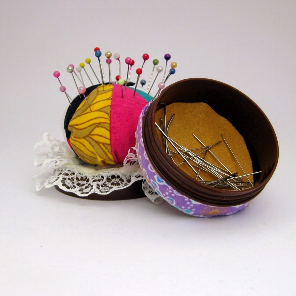 Martisanne Handmade: How to make your own pin cushion from a face cream pot