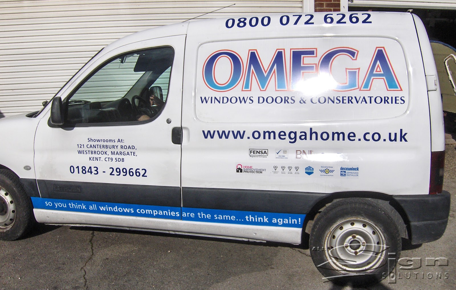 Omega - Windows Doors & Conservatories | Van Livery - All Sign ...