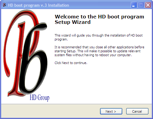 free software: HD Boot Program v.3