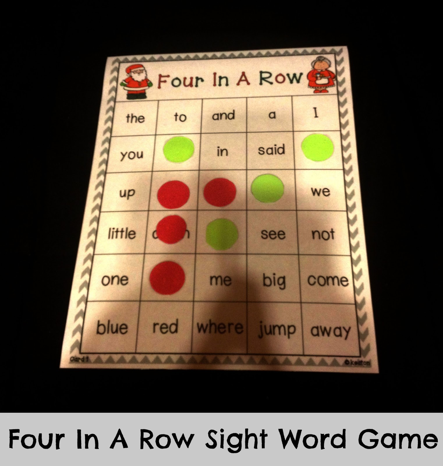 Christmas Sight Word Game