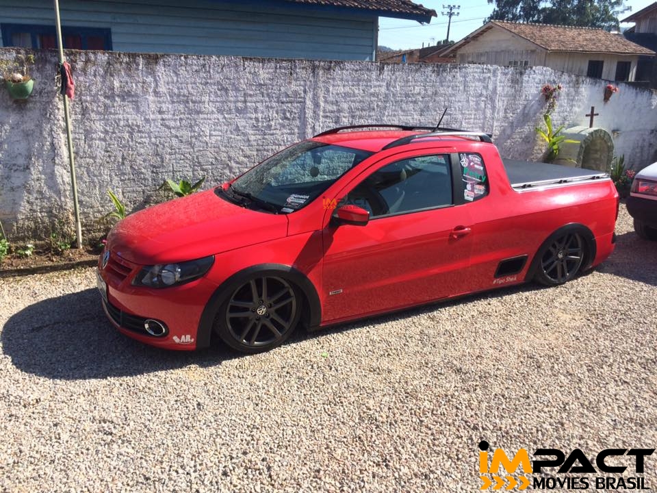 VW Saveiro G5 Com Rodas Jetta 2010 Aro 17 Suspensão a ar - Impact ...