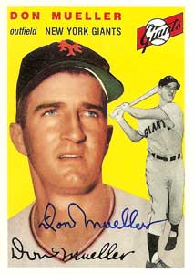 Don Mueller: 1954 World Champion New York Giants Outfielder (1948-1957)