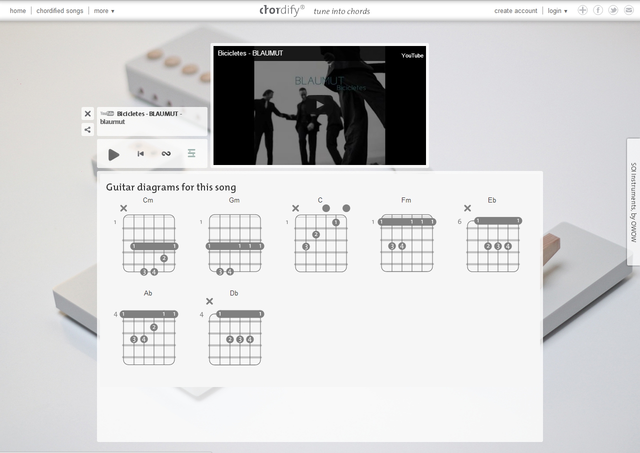GALITIC: CHORDIFY. EXTRAURE ACORDS.