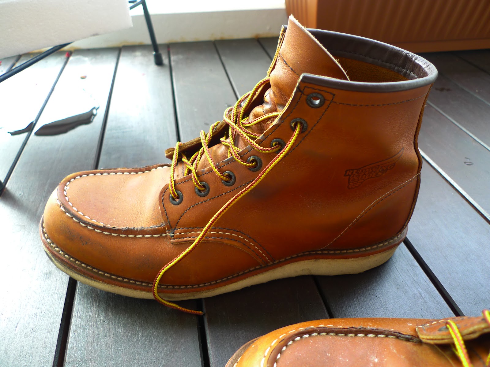 Goody Leathery: Red Wing 875 (after 1 month)