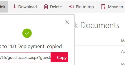 SharePoint Online - Share or Copy Link Button Defaulting to ...