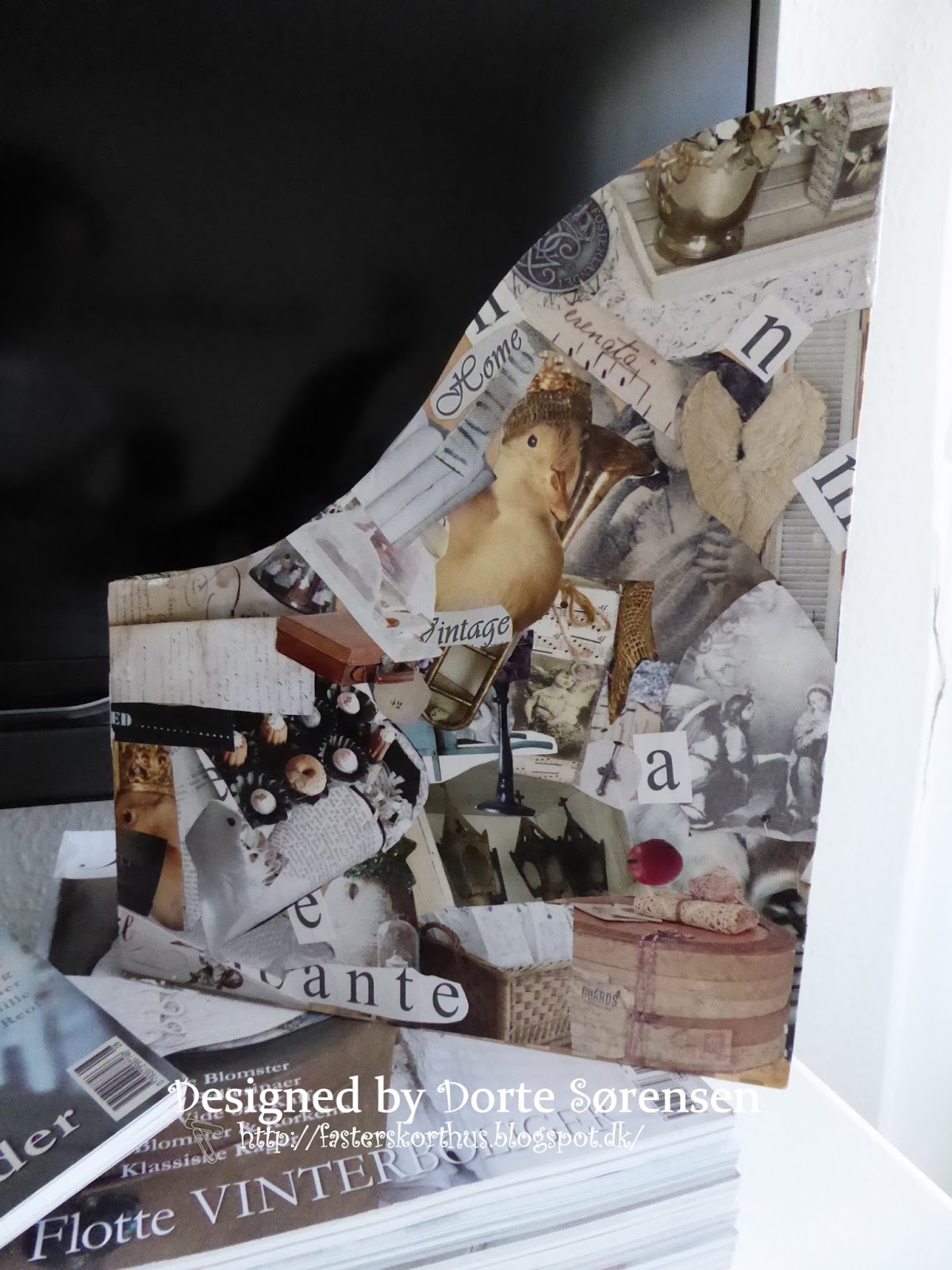 Fasters korthus: Decoupage magazine box