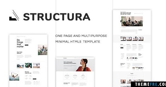 Structura - One Page Multipurpose Template arts black black and white fu