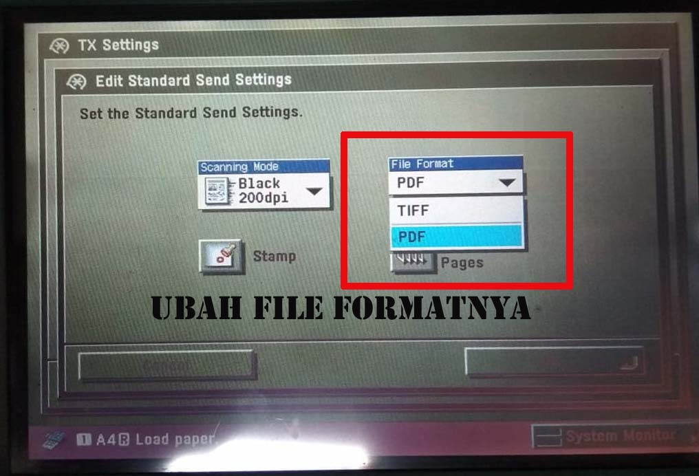 Merubah format hasil scan menjadi PDF