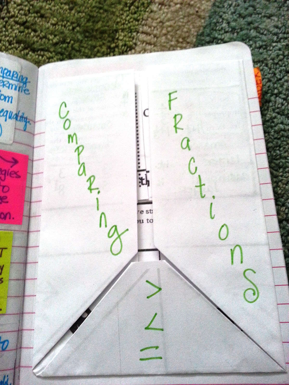 I've got a foldable for that!: comparing fractions