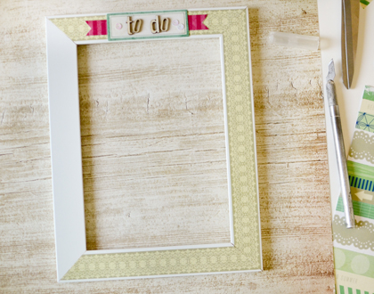 washi tape frames tutorial