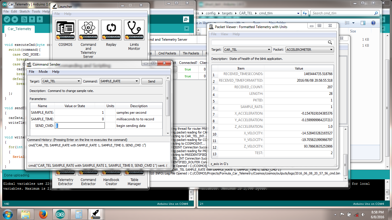 William Osman: COSMOS and Arduino: The $20 Telemetry System