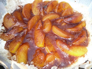 Everyday Dutch Oven: Peach Cream Kuchen