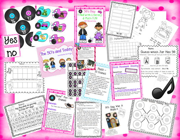 Becca's Kindergarten Creations: 50’s Day is coming soon!!