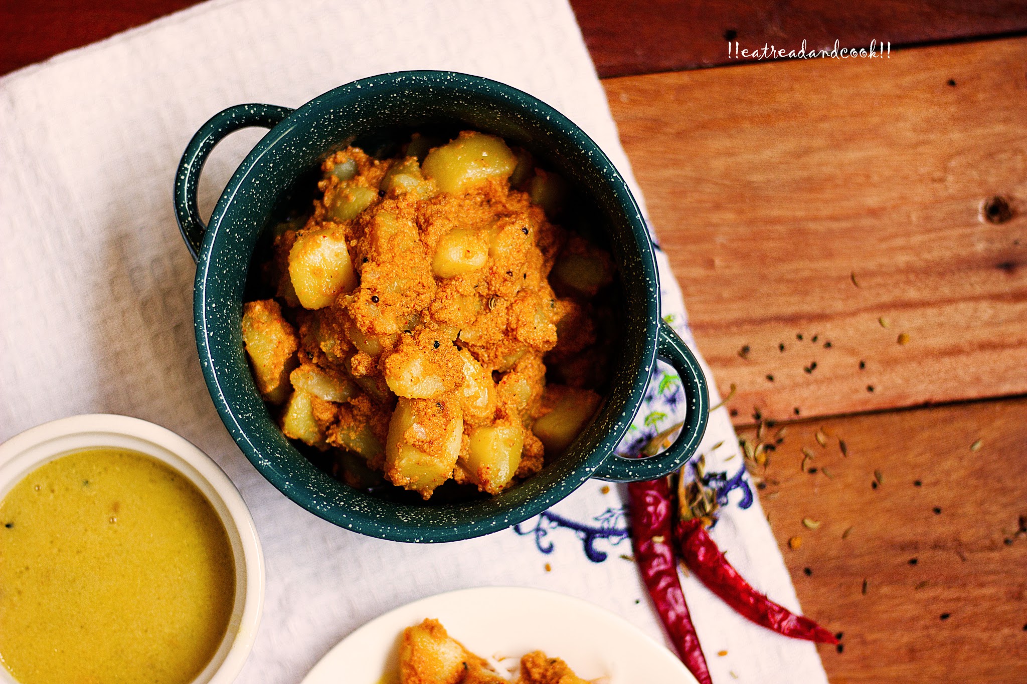 Jhal Posto / Bengali Spicy Potato Curry with Poppy Seeds