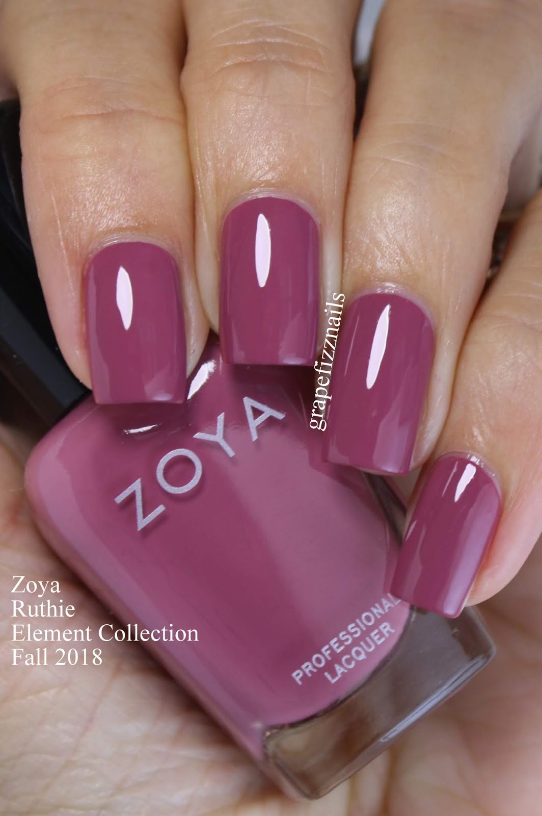 Grape Fizz Nails: Zoya Element Collection, Fall 2018