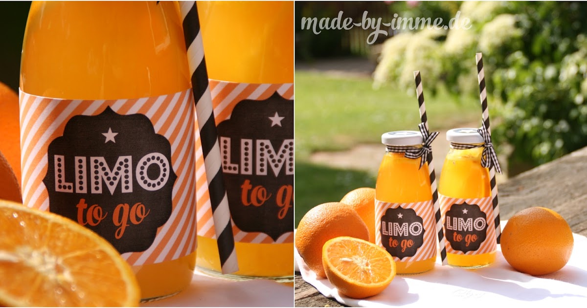FREEBIES Limo to go - Rezept Limonade selber machen | made-by-imme.de