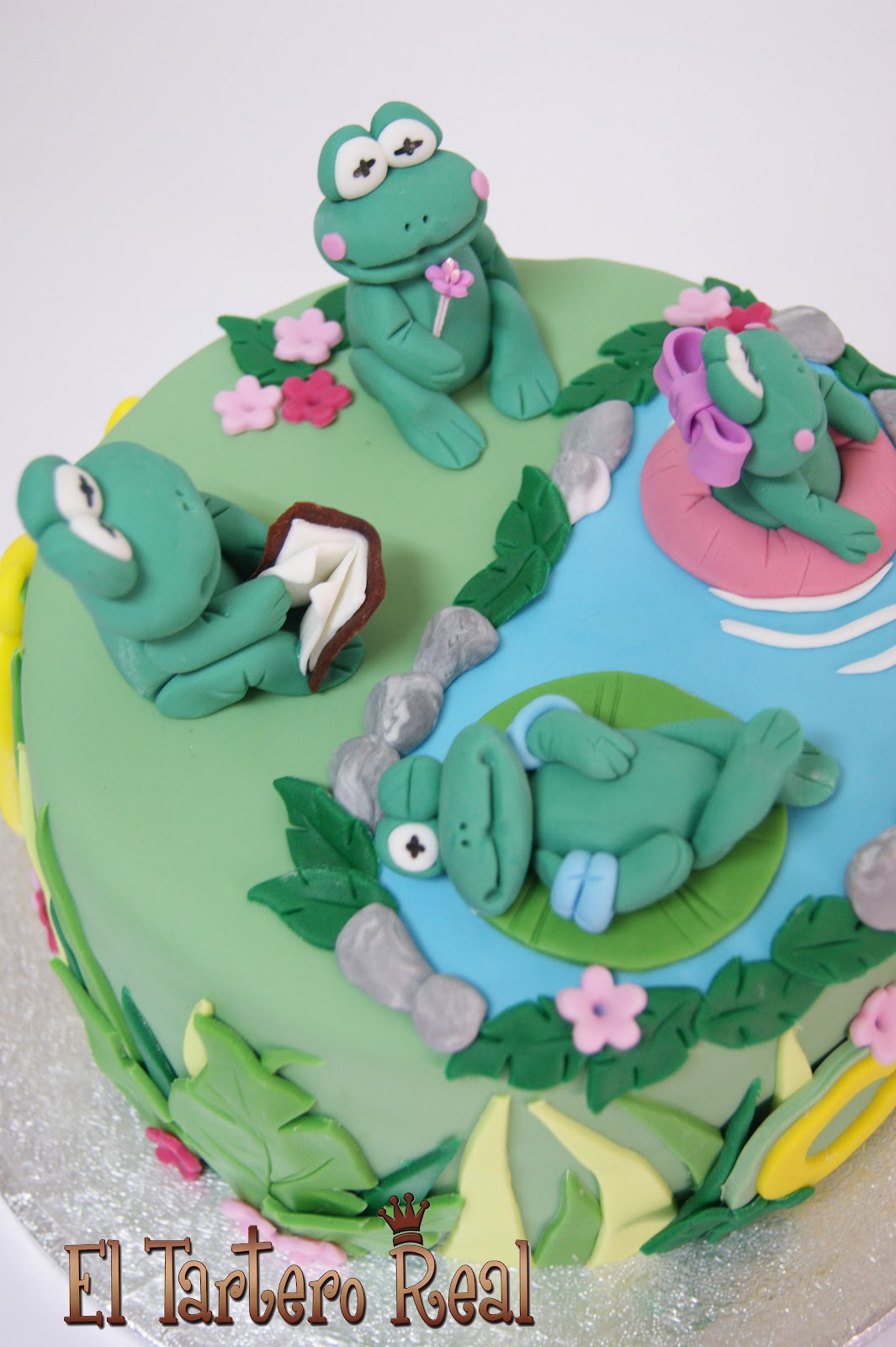 El Tartero Real: Tarta "familia de ranas"