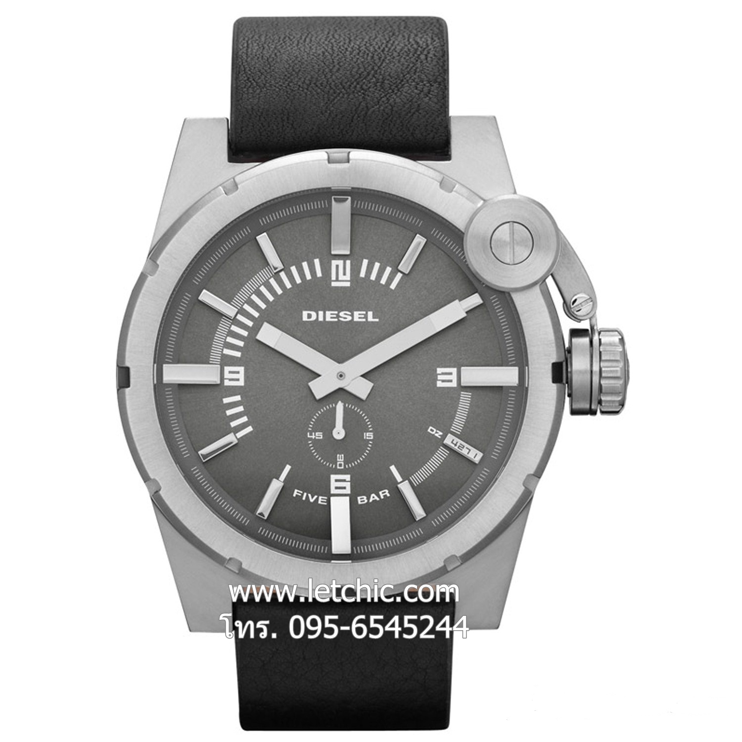 นาฬิกา Diesel: นาฬิกา Diesel รุ่น DZ4271 นาฬิกาข้อมือผู้ชาย สายหนังสีดำ