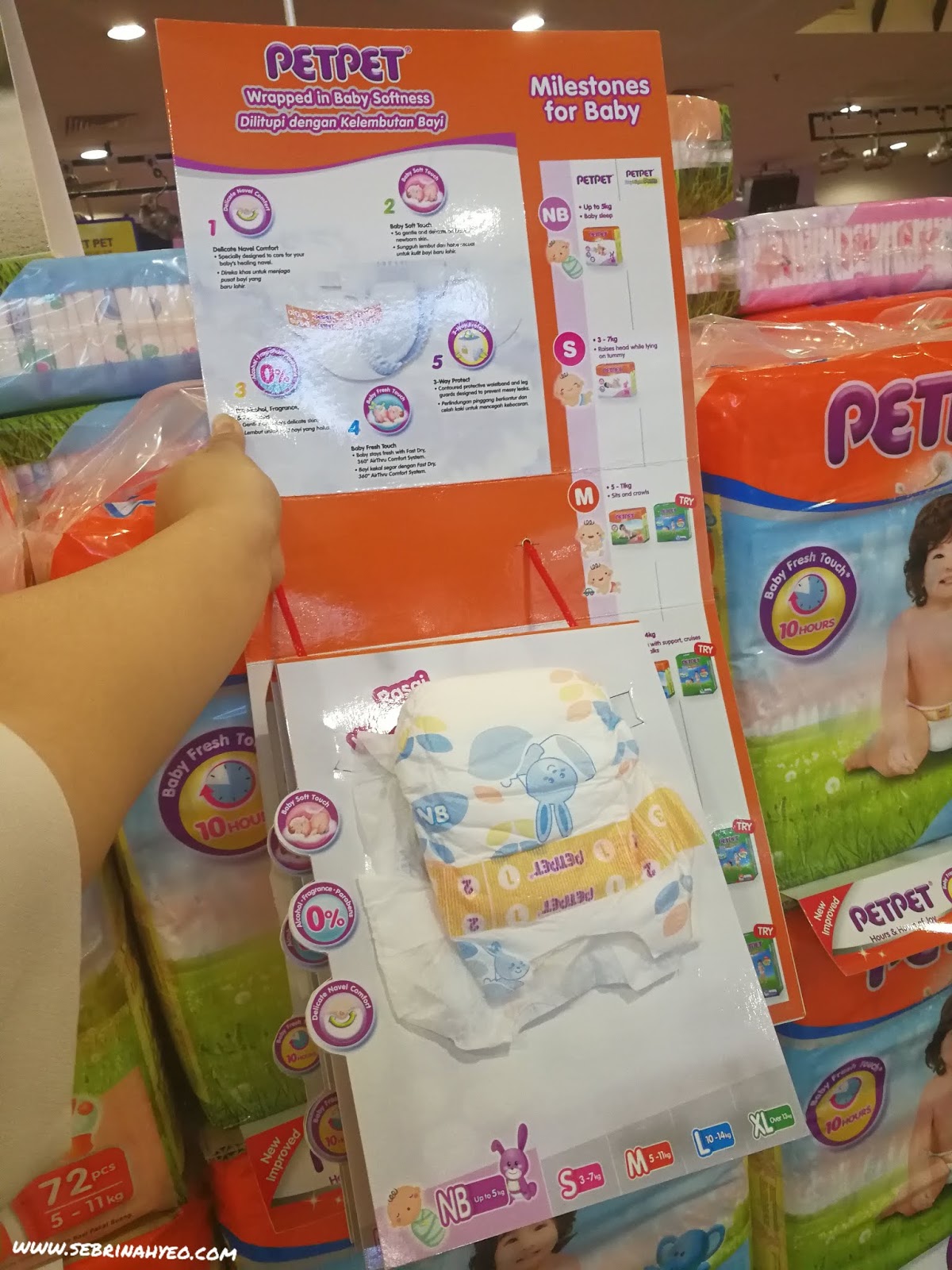PETPET New Improved Diaper Review - Sebrinah Yeo