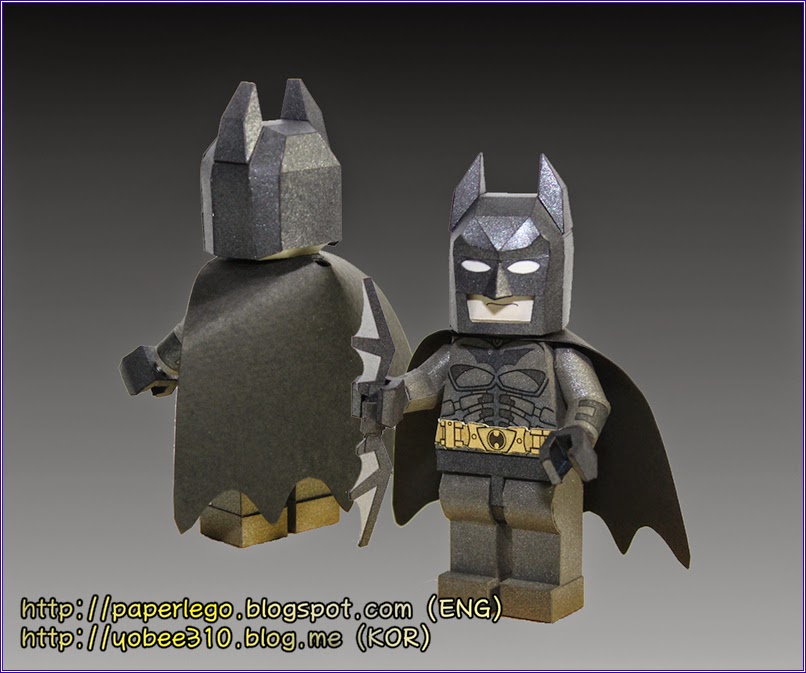 YOBEE'S LEGO MINI-FIGURE PAPER CRAFT: Lego Batman Dark Knight Papercraft