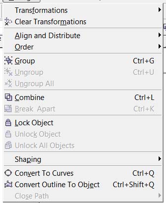 Using Arrange Menu in Corel Draw 12 Complete English Notes | How to Use ...