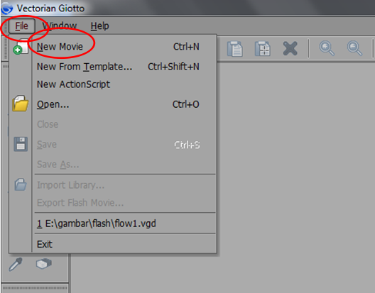 Tutorial Animasi Flash : Vectorian Giotto bagian 1 - Cara Seting ONT