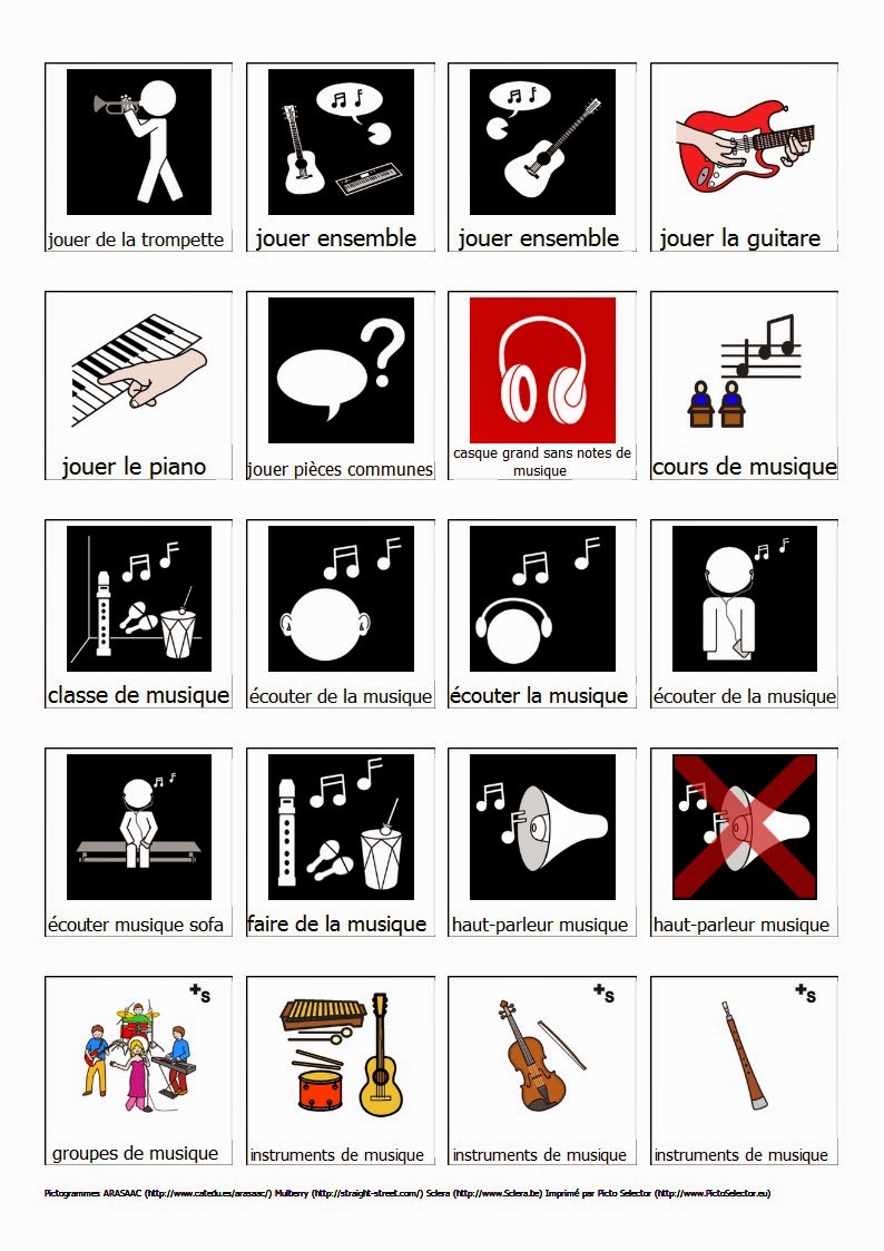 Planète Pictogramme: Jouer de la musique