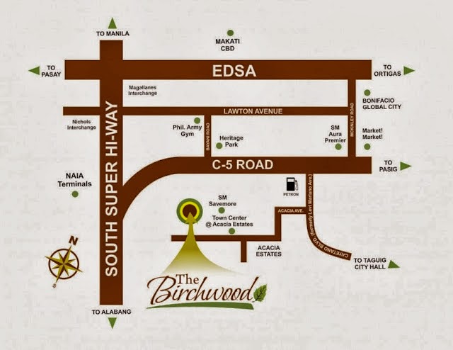 DMCI HOMES THE BIRCHWOOD: LOCATION AND VICINITY MAP