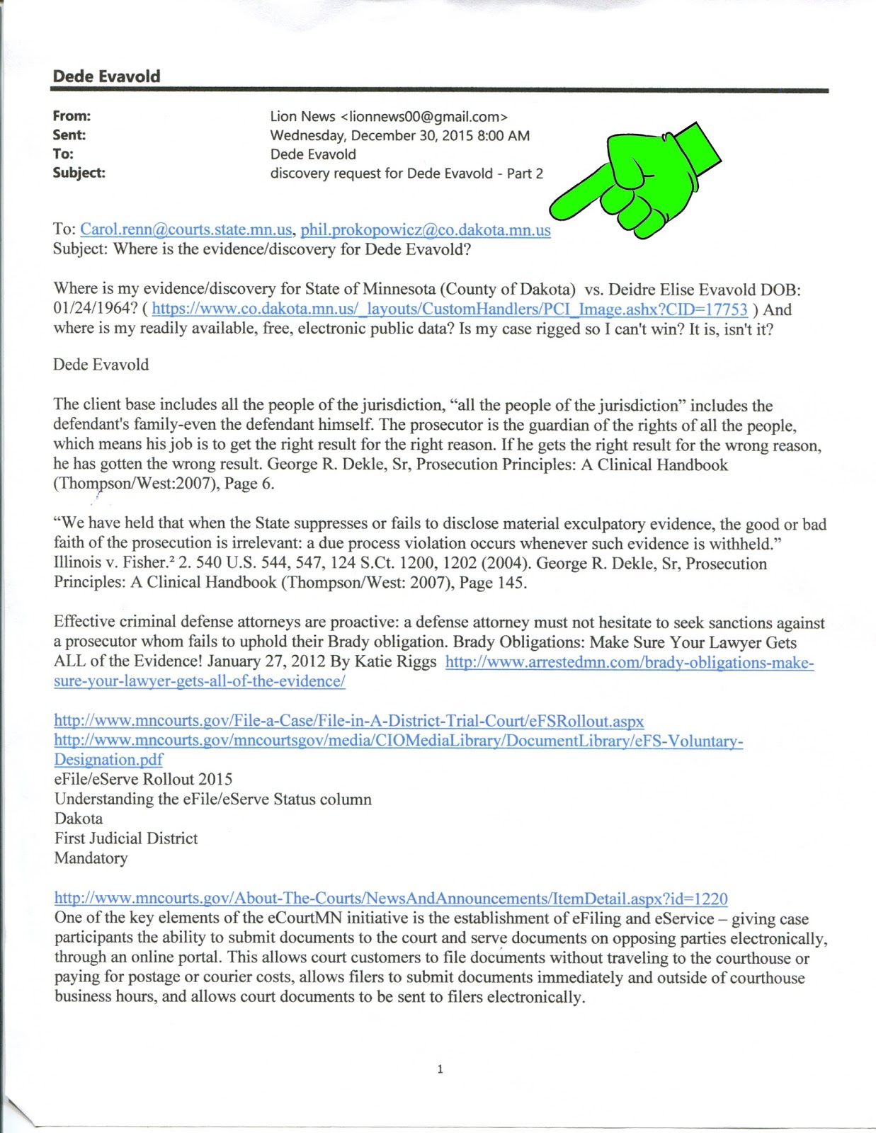 Lion News: Criminal Complaint Against Corrupt Dakota Co. Attorneys ...