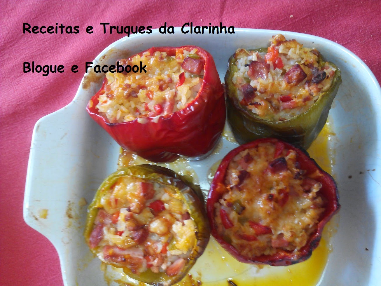 Receitas e Truques da Clarinha: Quinze dias com... Pimentos recheados