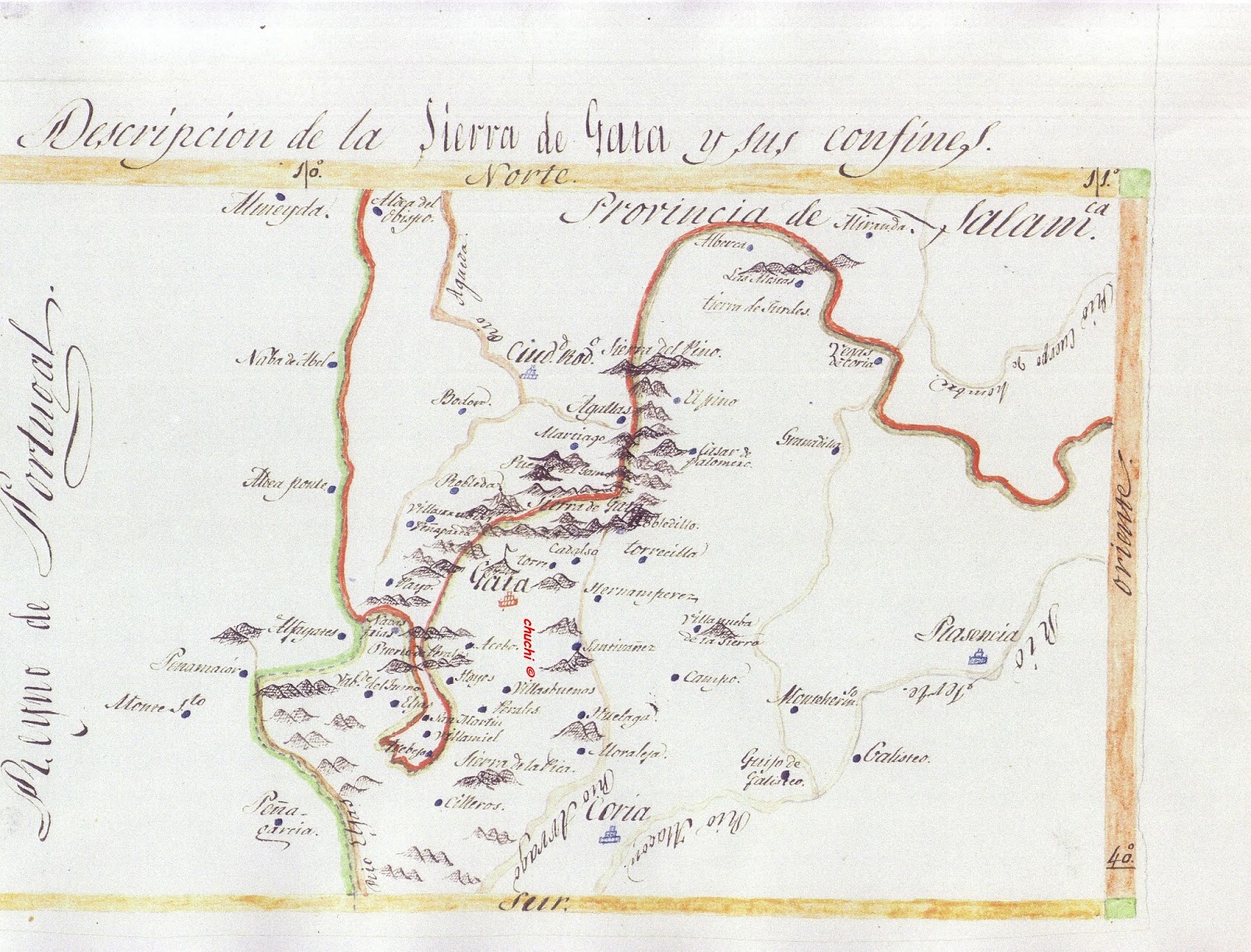 SIERRA DE GATA ONÍRICA: SIERRA DE GATA EN LOS MAPAS