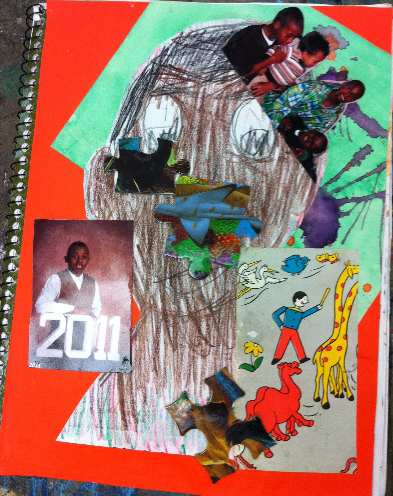 Project ART-A-DAY: Lesson: IDENTIFYING MY SKETCHBOOK: An Identity Collage