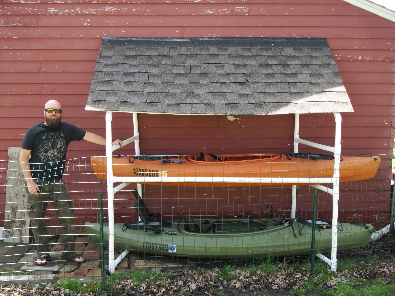 The Northern Spike: DIY Kayak Storage Rack