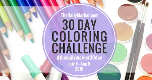 Playing with paper.: Day 2 of colouring challenge