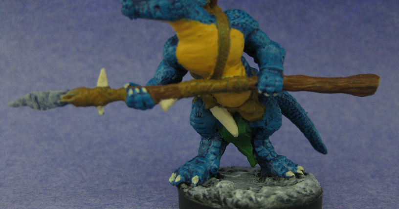 Miniature Painting: Reaper Miniatures Lizardman Spearman - 77154