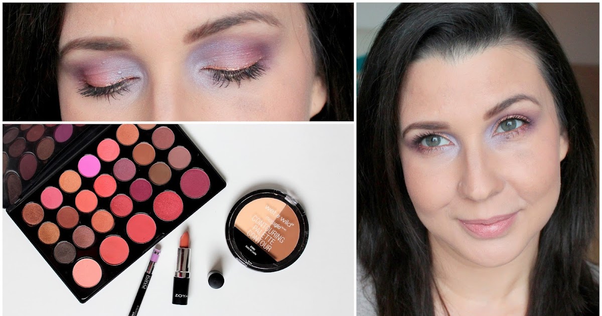 Makeup │ Soft look in lavender and salmon pink [Monday Shadow Challenge ...