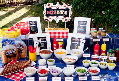 events uncorked: Delightful Dining {Hot Dog Bar}