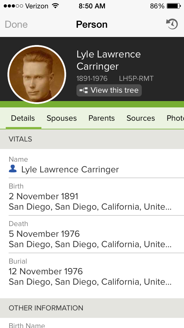 Genea-Musings: First Look at the FamilySearch Family Tree Mobile App