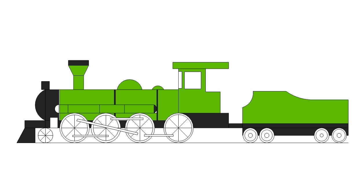 Belajar Menggambar: MENGGAMBAR LOKOMOTIF KERETA API UAP