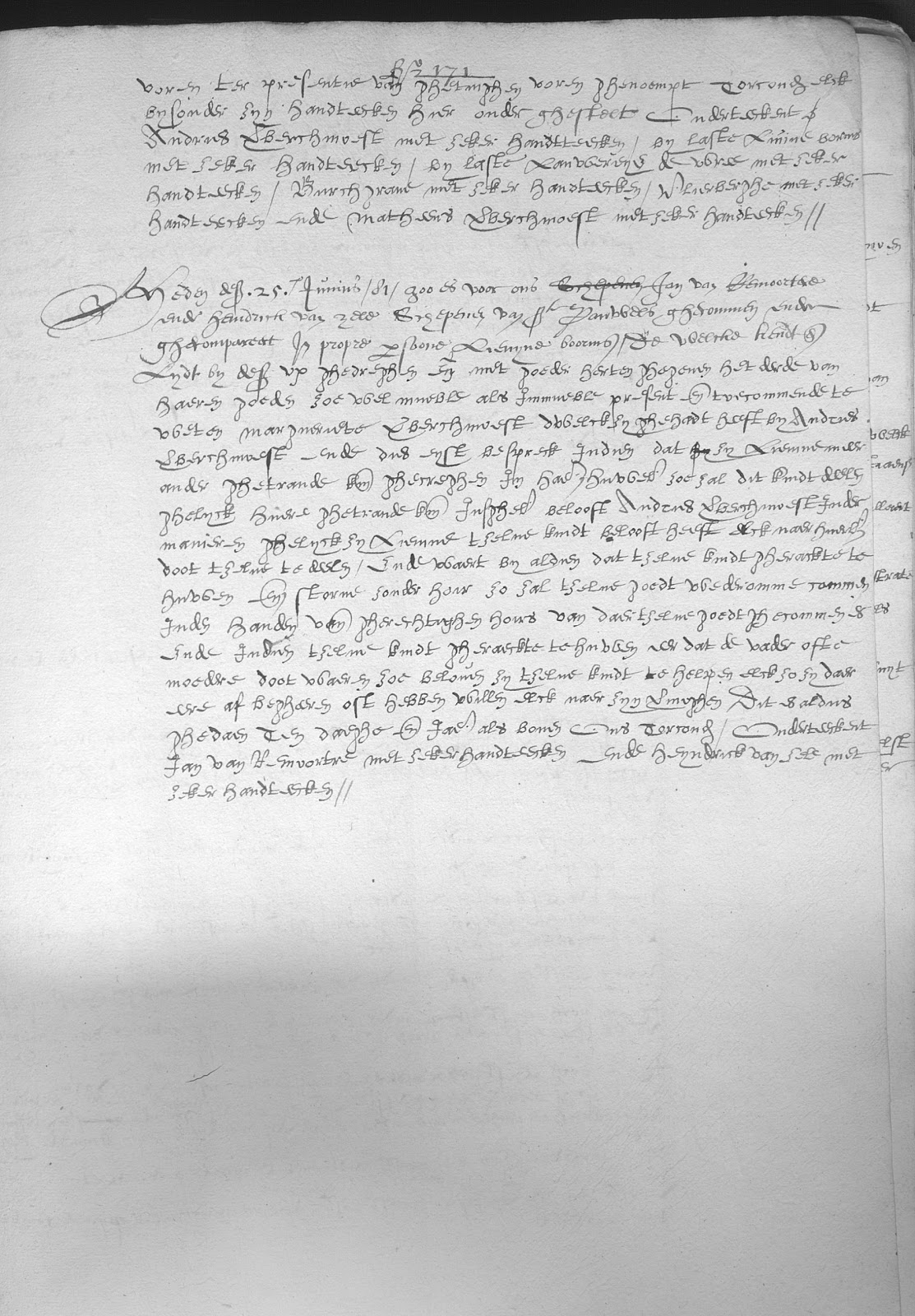 Complete transcripties van diverse akten: Over buitenechtelijk kind van ...