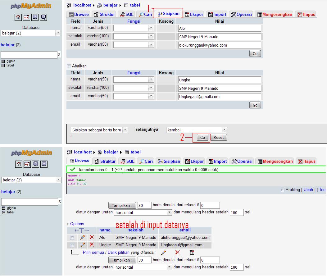 Cara menampilkan data dari database dalam bentuk tabel dengan PHP ...