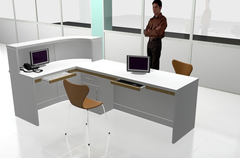 Meja Front Desk Untuk Ruang Sempit & Service Furniture - Furniture ...