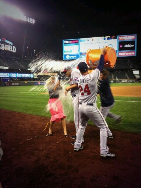 Gatorade Baths: Jamie Hersch (maybe) - definitely caught some Gatorade ...