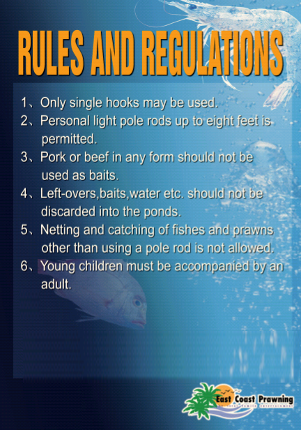 East Coast Prawning (Singapore): House Rules