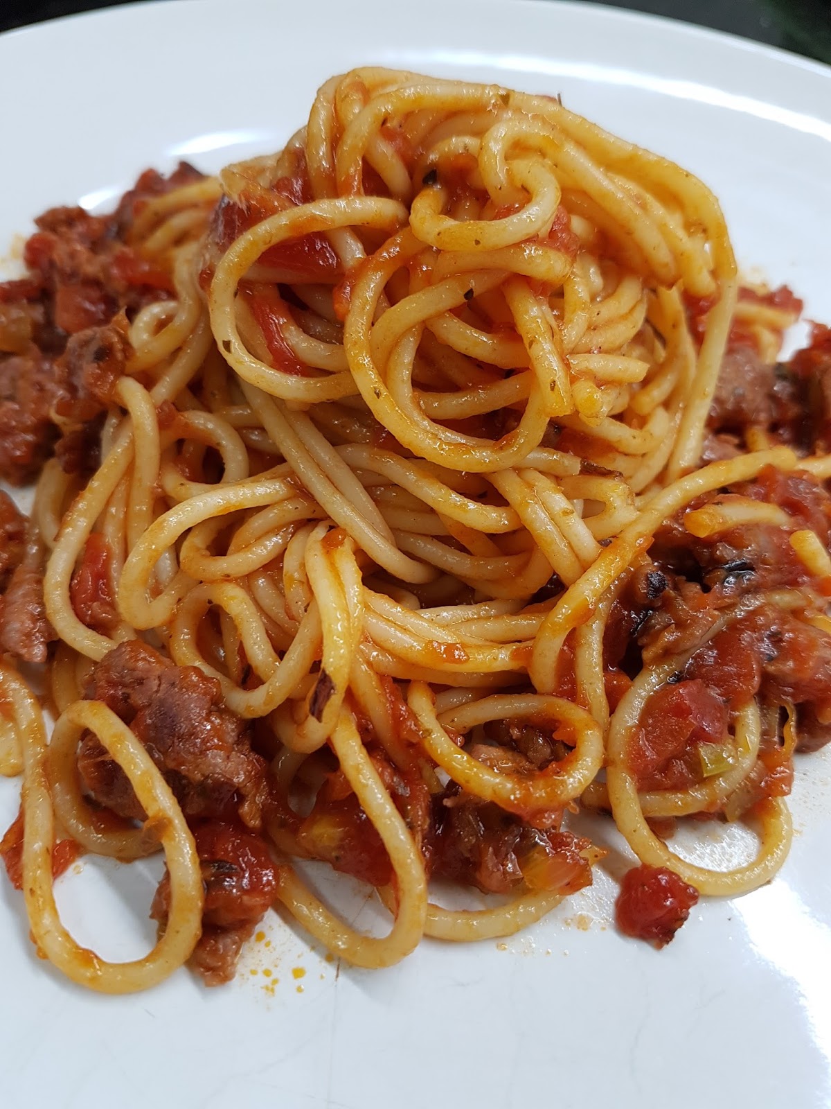 Cocina Basica y Fresca: ESPAGUETIS CON TERNERA CBF@