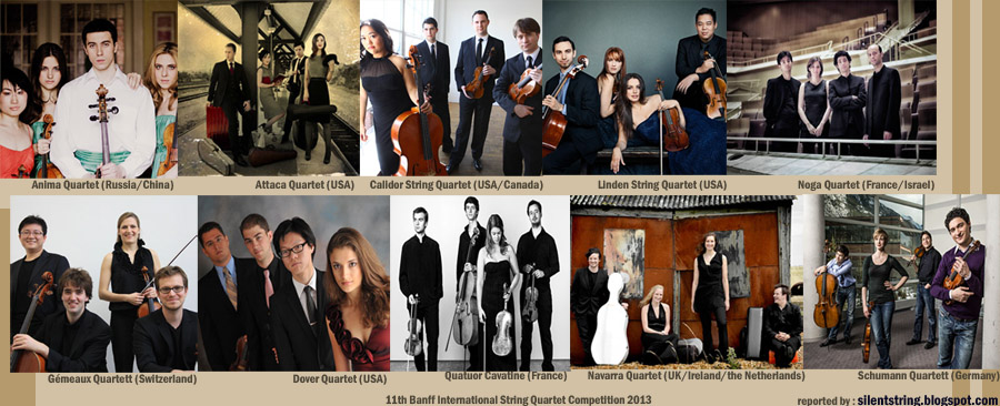 The Silent String Quartet: 11th Banff International String Quartet ...