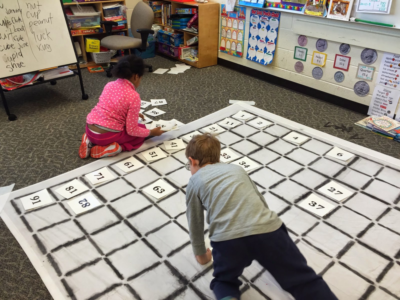 The Green Elementary Teacher: Making Math Engaging: The Learning Carpet