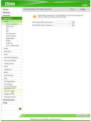 วิธี Set Up หน้า Web GUI ของ TOT - ONU ZTE F660
