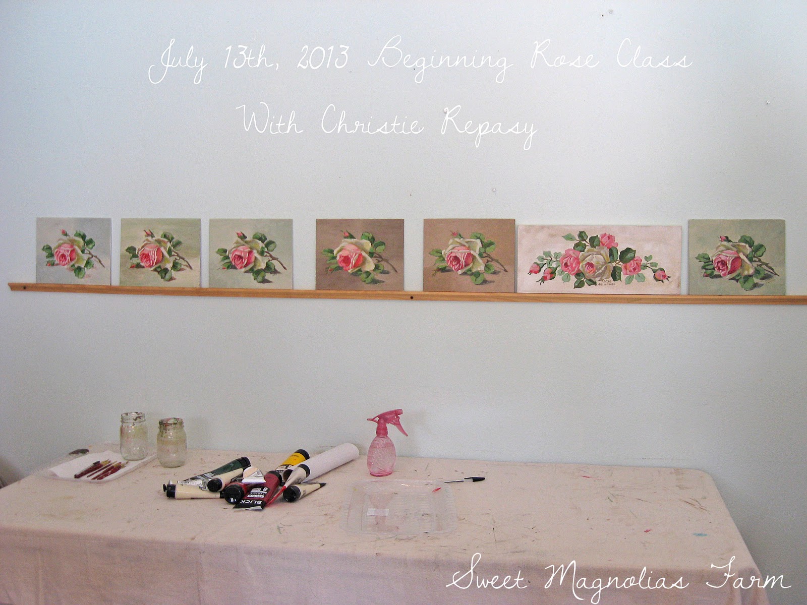 Sweet Magnolias Farm: Painting With Christie Repasy....